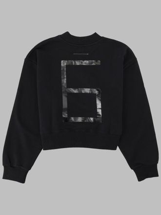Maison Margiela Logo-Detailed Sweatshirt - Black