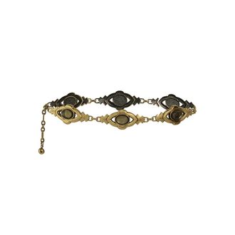 Etro Femme, Accessoires, Jaune, Taille: ONE Size Metal Belt with Cabochon Stones