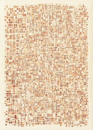 Louis De Poortere Louis De Poortere Teppich Gallery Cubik orange