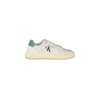 Calvin Klein Wei&szlig;e Low-Top-Sneaker mit Schn&uuml;rsenkeln - - Shoes - Herren - Wei&szlig; - 46 EU