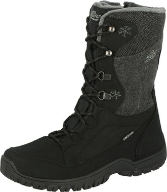 Lico MAIKE Damen Schneestiefel, Schwarz/ Grau, 36 EU