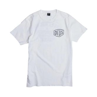Deus T-Shirt mit Grafik aus Bio-Baumwolle - - Tops - Herren - Wei&szlig; - L