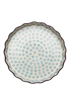 Tranquillo Plat &agrave; tarte en gr&egrave;s R&eacute;tro 27 cm, Moul&eacute;, Earthenware, Casual, Retro, Baking Dish, Tart Pan