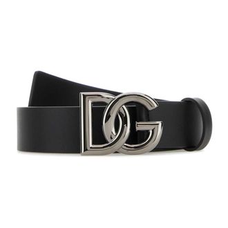 Dolce & Gabbana Schwarzer Lederg&uuml;rtel - - Accessories - Herren - Schwarzk - 100 CM