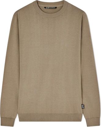 Emporio Armani Emporio Armani Ea7, Homme, Sweatshirts et sweats &agrave; capuche, Beige, Taille: XS Pull ras du cou