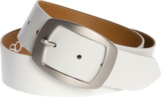 soccx Damen G&uuml;rtel aus Glattleder White, 105