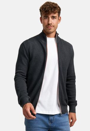 Kronstadt Strickjacke Herren KSErik Herrenstrickjacke Feinstrickjacke mit Stehkragen