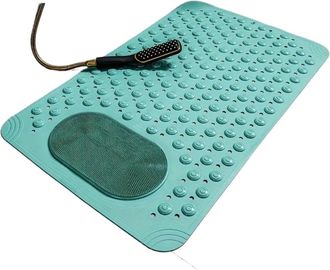 Generic rutschfeste PVC-Badematte - rechteckiger Massagenoppen-Sicherheitsteppich for Dusche und Badezimmer, 0,8 cm, 38 x 69 dick, Punktmuster