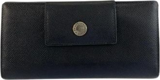Bulgari Portefeuille long vintage doccasion (bi-pli) - Homme - Pre-owned - Noir - Taille: ONE Size