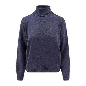 Brunello Cucinelli Kaschmir-Rollkragenpullover - - Knitwear - Damen - Blau - S