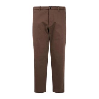 Nine In The Morning Baumwollhose mit Knopfverschluss - - Trousers - Herren - Braun - 2XL