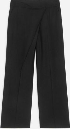 Arket Lockere Hose Mit Wickeldetail -Schwarz