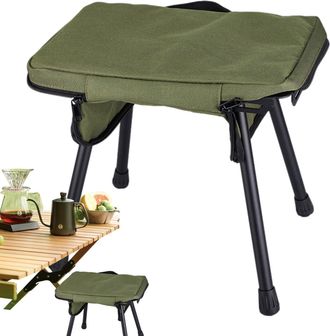 Generico Reisehocker, Leichter Sitz mit Einer maximalen Tragkraft von 80 kg, tragbarer Klapphocker, f&uuml;r Garten, Wandern, Rucksackreisen, Picknick, Garten im Fr