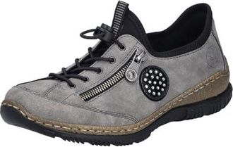 Rieker N3268 Chaussons pour Femme Gris Taille 36 EU, Gris, 36 EU