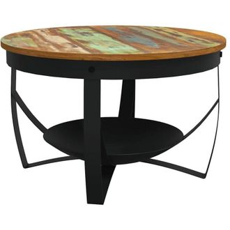 vidaXL vidaXL Couchtisch &Oslash;68x43 cm Recyceltes Massivholz