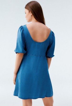 Next Minikleid Leichtes Mini-Sommerkleid aus Lyocell, Petite (1-tlg)