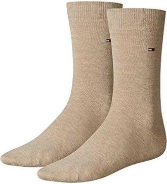 Tommy Hilfiger Classic - Chaussettes - Lot de 2 - Homme - Beige (Light Beige Mélange) - FR: 39-42 (Taille fabricant: 39/42)