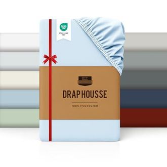 Puredown Lot de 2 Drap Housse 150x190cm cm avec Bonnet de 38 cm pour Matelas &Eacute;pais - Prot&egrave;ge-Matelas Polyester Microfibre Bross&eacute;e, Parure de Lit Certifi&eacute; Oeko-