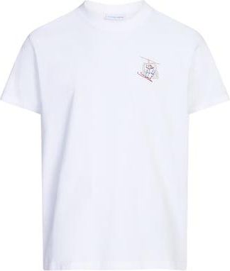 Maison Labiche T-shirt Popincourt Chien de ski en coton