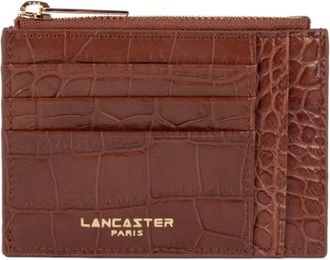 Lancaster Femme, Accessoires, Brun, Taille: ONE Size Porte-cartes Zipp&eacute; Exo 124-16