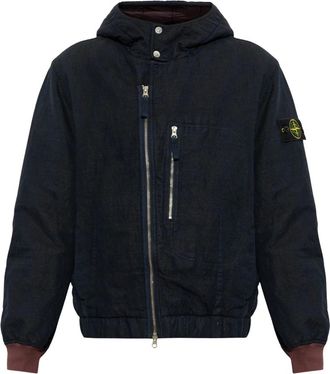 Stone Island Veste Isol&eacute;e &agrave; Capuche - Homme - Vestes - Noir - Taille: 2XL