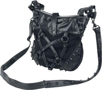 Vixxsin Conjur Bag Frauen Handtasche schwarz Baumwolle Geschenke, Gothic