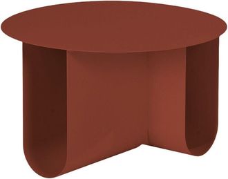 DRAWER Table basse ronde en métal ø60cm - Bordeaux - Blum