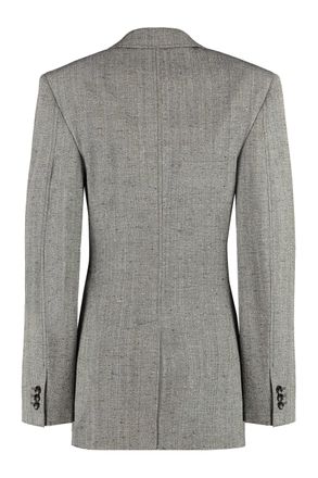 Bottega Veneta Womens Blazer Viscose-Silk Brown Blazers Jacket