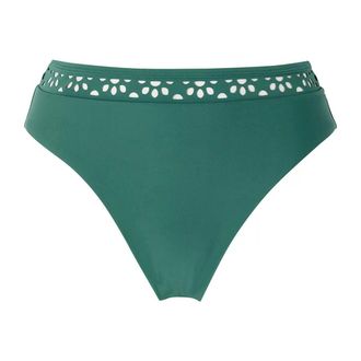 Brigitte Bardot Culotte de bain taille haute vert Mirage