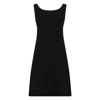 Moschino Elegantes schwarzes Kleid mit breiten Tr&auml;gern - - Dresses - Damen - Schwarzk - M