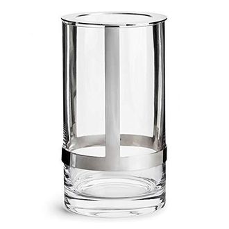 Sagaform Hold vase medium, Silver H 150 mm (Glas) D 145