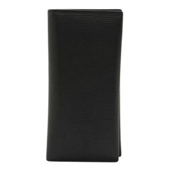 Louis Vuitton Portefeuille en cuir vintage Pre-owned - Femme - Pre-owned - Noir - Taille: ONE Size