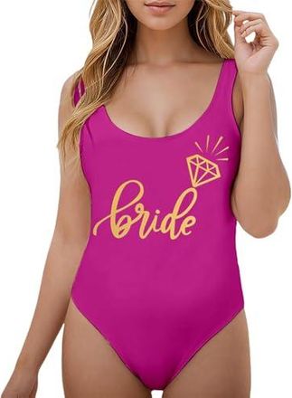 Generic Maillot de bain push-up &agrave; s&eacute;chage rapide pour femme, dos nu, contr&ocirc;le du ventre, monokini modeste pour les vacances, v&ecirc;tements de bain pour femmes, vi