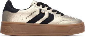Xti Sportschuhe Sneaker Damen Gold - Bequeme und vielseitige Schuhe - Casual Mode - Modell 14458503 (Größe 39)