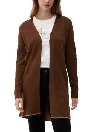 s.Oliver Damen 2121682 Long Cardigan, Braun, 40 EU