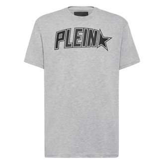 Philipp Plein T-Shirt Rundhals Kurzarm - - Tops - Herren - Grau - S