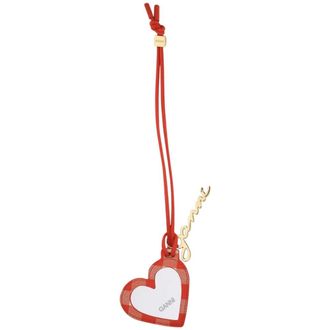 Ganni Bou Herz Spiegel - - Accessories - Damen - Rot - ONE SIZE