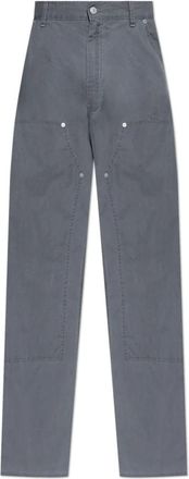 Maison Margiela Homme, Pantalons, Gris, Taille: W32 Cotton Pantalons