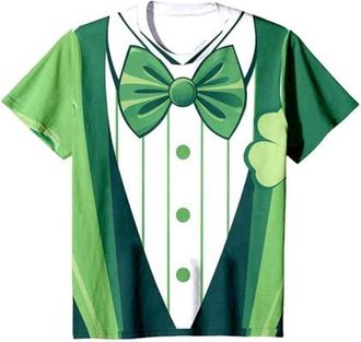 Generic Hauts imprimés graphiques grande taille 2026 de la Saint-Patrick (2), Vert, XXL