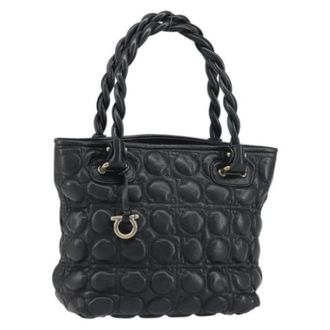 Ferragamo Pre-owned Lederhandtasche - - Pre-owned - Damen - Schwarzk - ONE SIZE