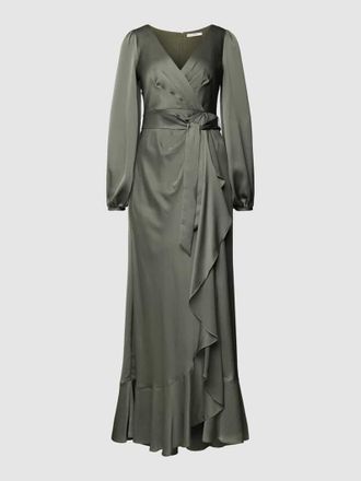 Jake*s Abendkleid mit V-Ausschnitt