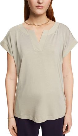 Esprit Damen 992EO1K321 T-Shirt, 335/DUSTY Green, XL