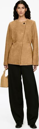 Arket Velourslederjacke -Beige