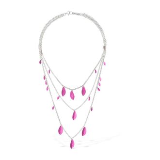 Isabel Marant Gl&auml;nzendes Blatt Halskette Metall Pink/Silber - - Accessories - Damen - Rosa - ONE SIZE