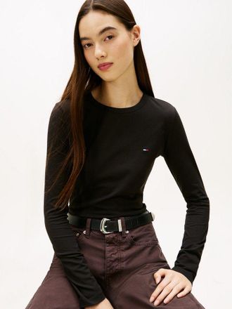 Tommy Jeans Langarmshirt TJW SLIM JERSEY LS TEE