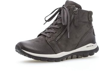 Gabor Damen Stiefeletten, Frauen Ankle Boots,&Uuml;bergr&ouml;&szlig;en,Optifit- Wechselfu&szlig;bett, rei&szlig;verschluss Ladies feminin,Dark-Grey (Mel.),37.5 EU / 4.5 UK