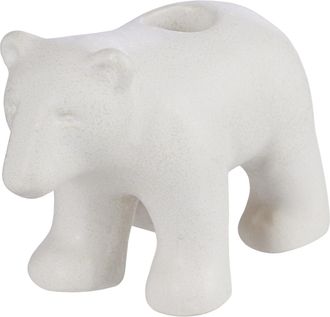 Butlers Kerzenhalter Eisb&auml;r Deko-Figur 17cm Northern Lights | weihnachtlicher Kerzenst&auml;nder | Festliche Dekoration f&uuml;r Stumpenkerzen | winterliche Tisch- und 
