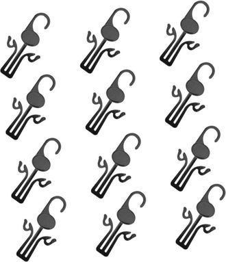 DOITOOL 30 St&uuml;ck Schuhhaken aus stabilem PP Leichter Schuhhalter mit Doppelhaken Vielseitiges Schuhregal zum Aufh&auml;ngen und Trocknen von Hausschuhen und Slippe