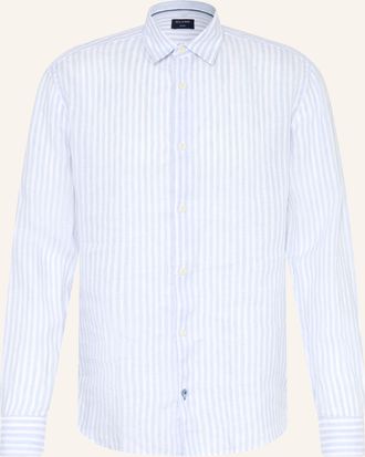 Olymp Leinenhemd Casual Modern Fit blau
