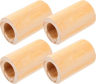 BESPORTBLE VICASKY 4 St&uuml;ck Runde M&ouml;belf&uuml;&szlig;e aus Robustem Holz 5cm Hohe Bett und Stuhlbeinverl&auml;ngerungen Stabile M&ouml;belpodeste f&uuml;r Sofa und Tisch Einfache Montage B